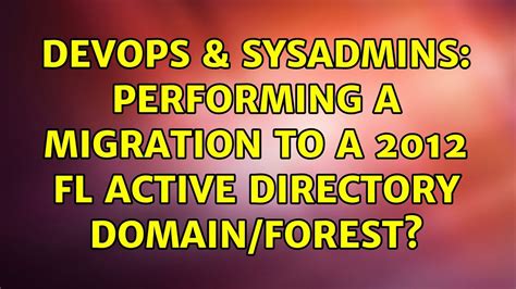 Devops Sysadmins Performing A Migration To A Fl Active