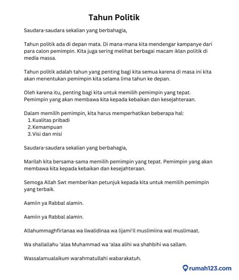 15 Teks Khutbah Jumat Singkat Berbagai Tema Terbaru Paling Lengkap