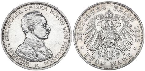 Deutsches Kaiserreich Preußen 5 Mark 1913 A Preussen 5 Reichsmark