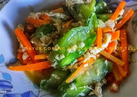 Resipi Sayur Goreng Petola Dan Carrot Telur Oleh KAM Cookpad