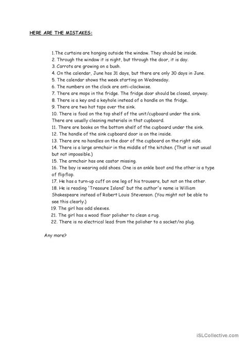 Find The Mistakes General Gramma English ESL Worksheets Pdf Doc