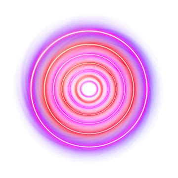 Neon Circle Multi Color Neon Circle Multi Color Neon Neon Effect PNG