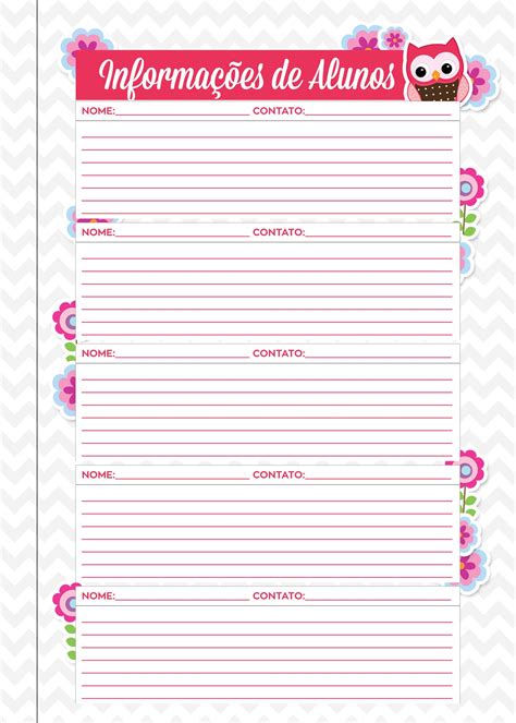 7 Caderno De Planejamento Para Professores Dados Alunos Corujinha