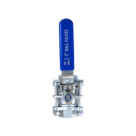 Válvula Tripartida Esfera 1 BSP Aço Inox 304 Vedação PTFE Hambor