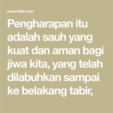 Ayat Alkitab Tentang Pengharapan Dan Kekuatan Ayu Belajar