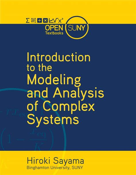 introduction to the modeling and analysis of complex systems pdf free download books