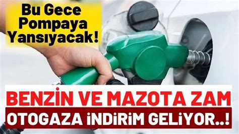 5 Ekim de Benzin Ve Motorine Zam LPG ye İndirim Geliyor