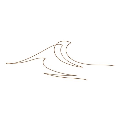 Sea Wave Line Art Minimalist Concept 29314530 Vector Art At Vecteezy