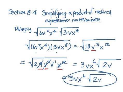 mat 0028 aleks module 8 simplifying a product of radical expressions multivariate math