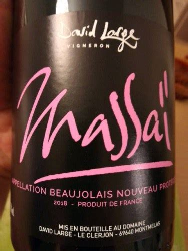 David Large Massaï Beaujolais Nouveau Vivino US