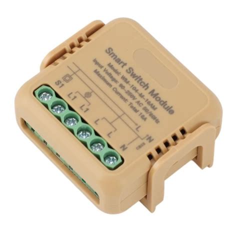 Dilwe Module de commutateur de relais WiFi Interrupteur de Lumière à 1