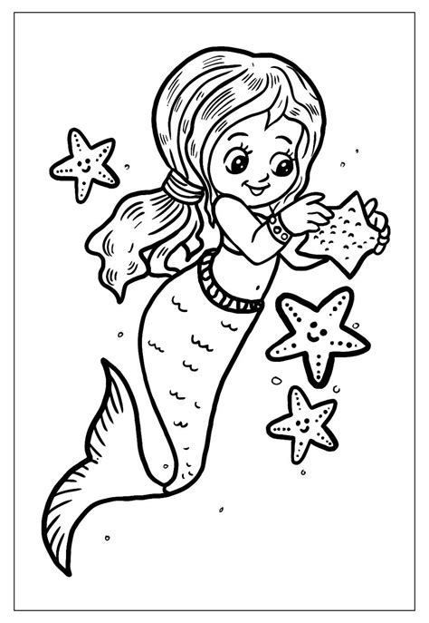 Desenhos De Sereia Para Colorir E Pintar Tudo Para Colorir