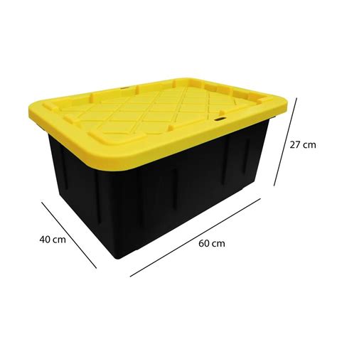 CAJA DE PLÁSTICO DE USO RUDO 42 L NEGRO The Home Depot México