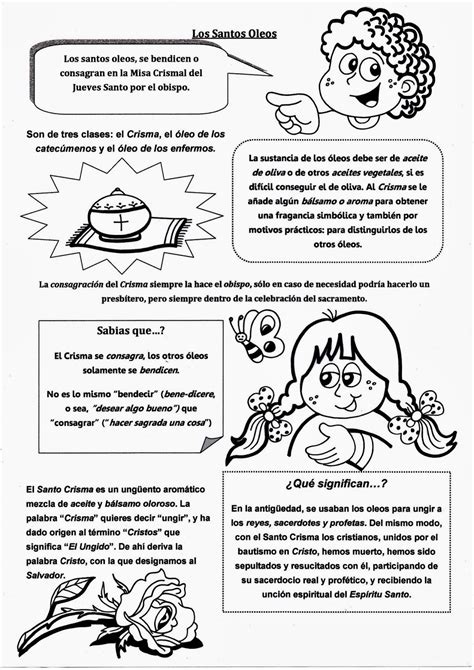 El Rincón de las Melli Los Santos Óleos Catequesis Catecismo