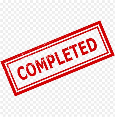 Completed Stamp Png Free Png Images Toppng