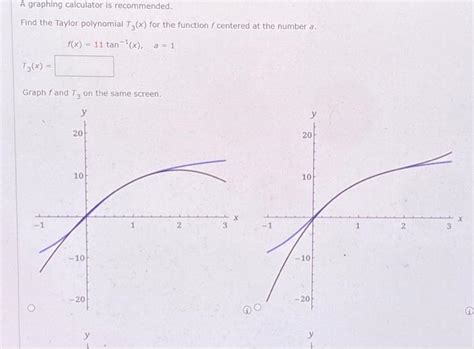 solved find the taylor polynomial t3 x for the function f