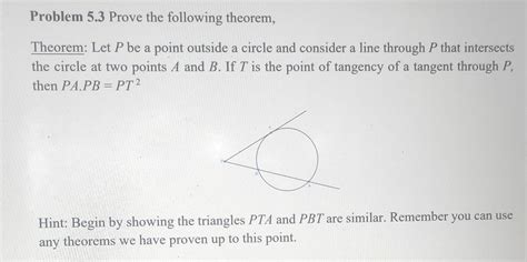 solved problem 5 3 prove the following theorem theorem let