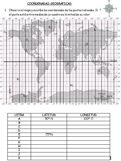 Coordenadas geográficas Recursos educativos Opositores Maestros