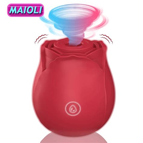 Clitoral Sucking Vibrator With 7 Intense Suction Waterproof Rose Clit Sucker Nipple Stimulator