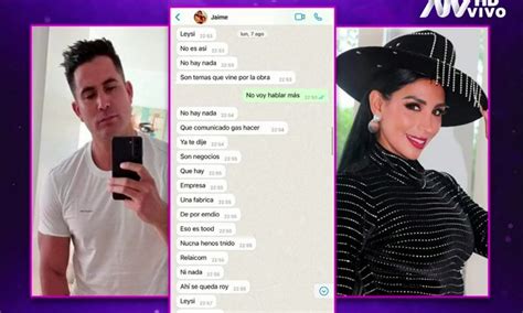 Leysi Suárez desenmascara con chats a su ex Jaime La Torre y muestra
