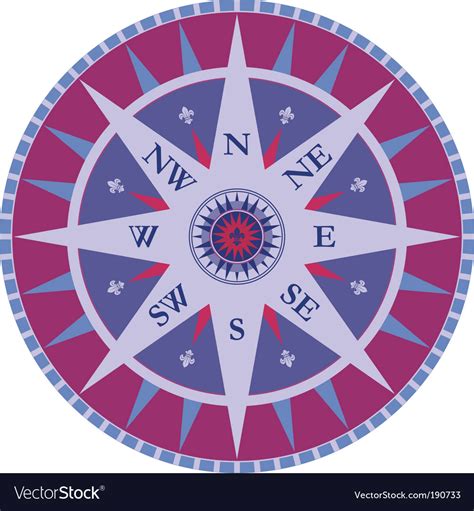 Compass Rose Royalty Free Vector Image Vectorstock
