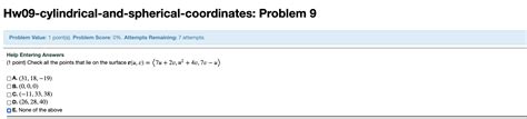 solved hw09 cylindrical and spherical coordinates problem 9