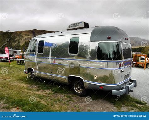 Airstream RV Camper Parked On The Pier In Pismo Beach California
