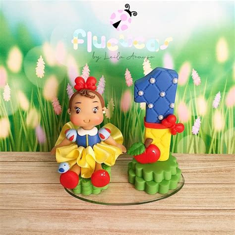 Topo De Bolo Branca De Neve Biscuit Shopee Brasil