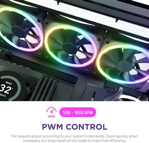 NZXT F120 RGB DUO Triple Pack Fan 120mm Size With RGB Controller 20