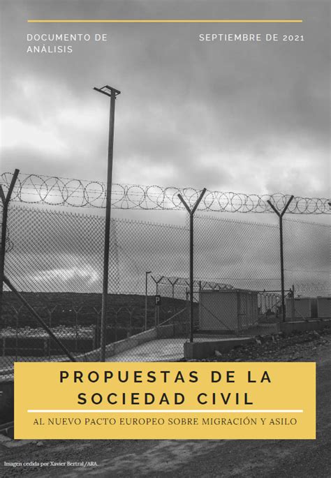 Propuestas de la sociedad civil al nuevo Pacto Europeo sobre Migración