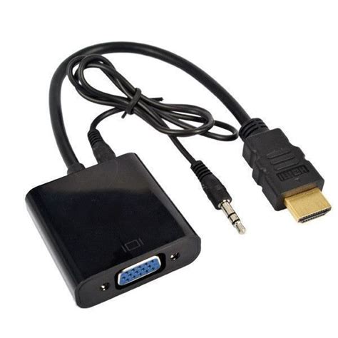 CONVERSOR HDMI X VGA ÁUDIO BOX Hd 1080p Adaptadores Full hd 1080p