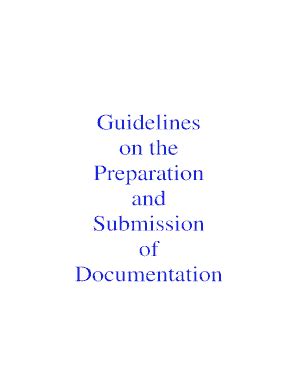 Fillable Online Unog Guidelines On The Preparation And Submission Of