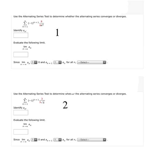 solved use the alternating series test to determine whether