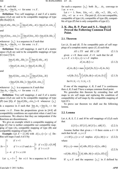 a common fixed point theorem for compatible mappings of type c