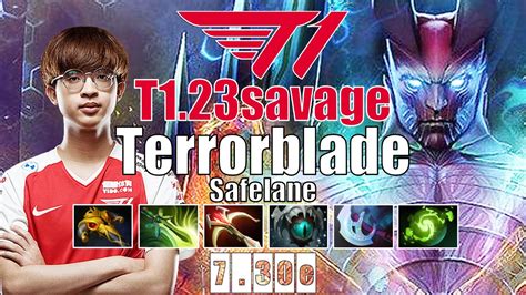 Terrorblade Safelane T1 23savage 21 KILLS MONSTER HARD CARRY 7 30