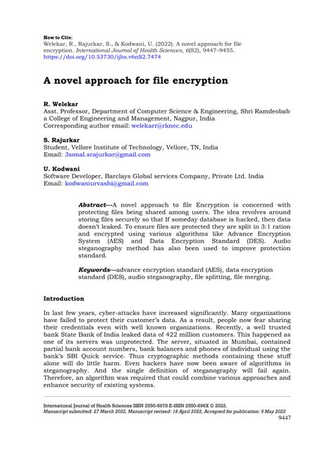 pdf novel approach for file encryption
