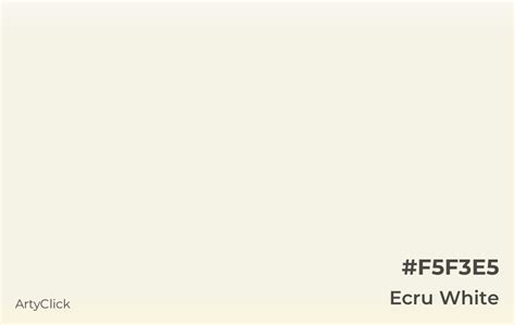 Ecru White Color Artyclick