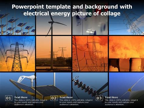 Powerpoint Template And Background With Electrical Energy Picture Of