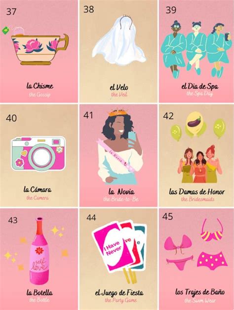 30 Tablas Lotería de Despedida de Soltera PERSONALIZADA Español e