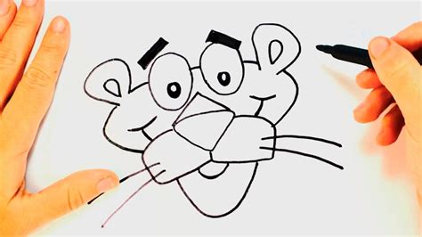 How To Draw The Pink Panther The Pink Panther Easy Draw Tutorial