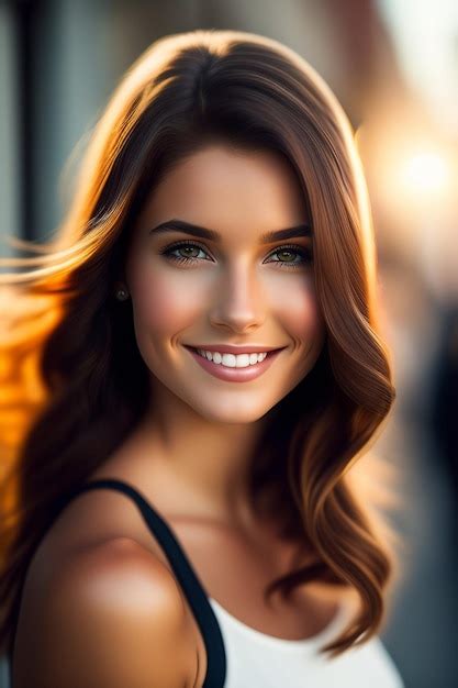 Premium Photo A Beautiful Female Model Generated Ai