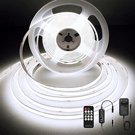 JOYLIT 12V Ruban à LED Blanc froid 6500K 5 Mètres Flexible 300 LEDs