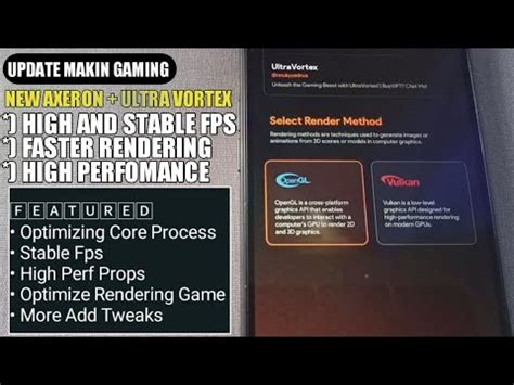 UPDATE MAKIN GAMING DARI AXERON ULTRA VORTEX MODULE GAMING NON ROOT