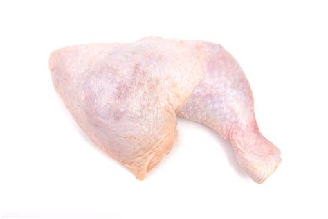 Raw Chicken Legs On A White Background Stock Image Image Of Broiler