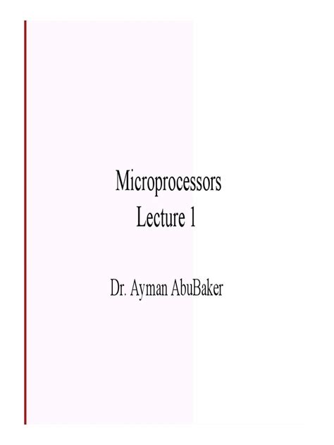 full mp lectures pdf pdf assembly language central processing unit
