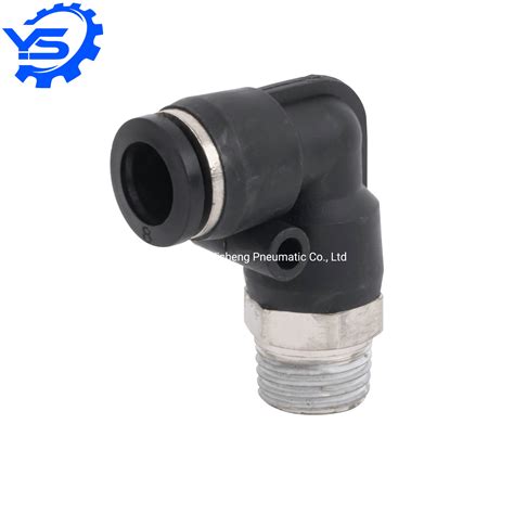 Pl Series Pipe Fittings Plastic Elbow Tube Connector Pl8 02 90 Elbow