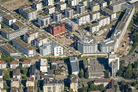 Luftaufnahme Freiburg Im Breisgau Baustelle Zum Neubau Eines Wohn