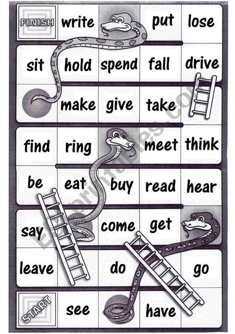 A Game Board Which Helps Student Comprehend Irregular Verbs When