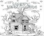 Coloriage Maison Hantee Imprimer Dessin Maison Hantee