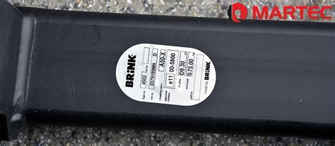 Tabliczka Brink MARTEC Supplier Of Towbars Towballs Bike Carriers